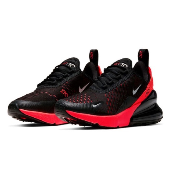 Nike | Shoes | Nike Air Max 27 Black Bright Crimson | Poshmark